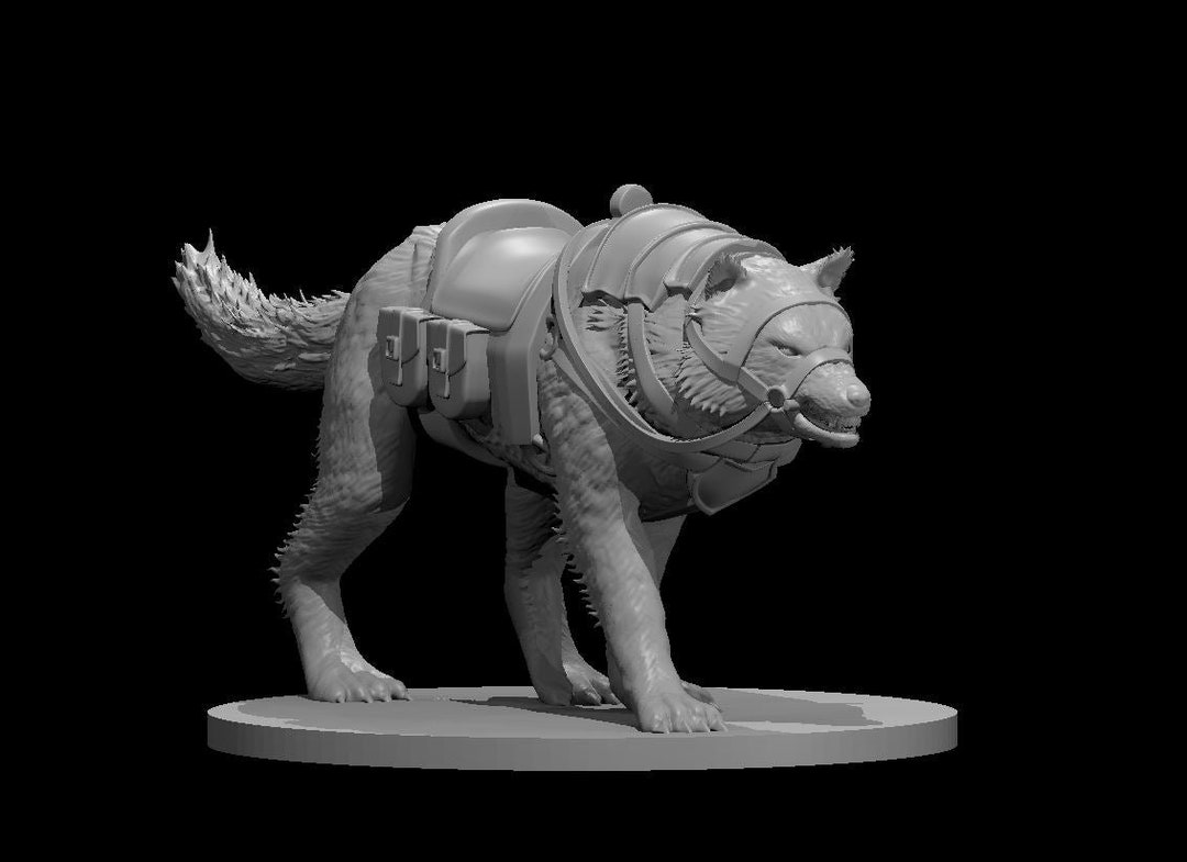 Dire Wolf - DND - Pathfinder - Dungeons & Dragons - RPG - Tabletop ...