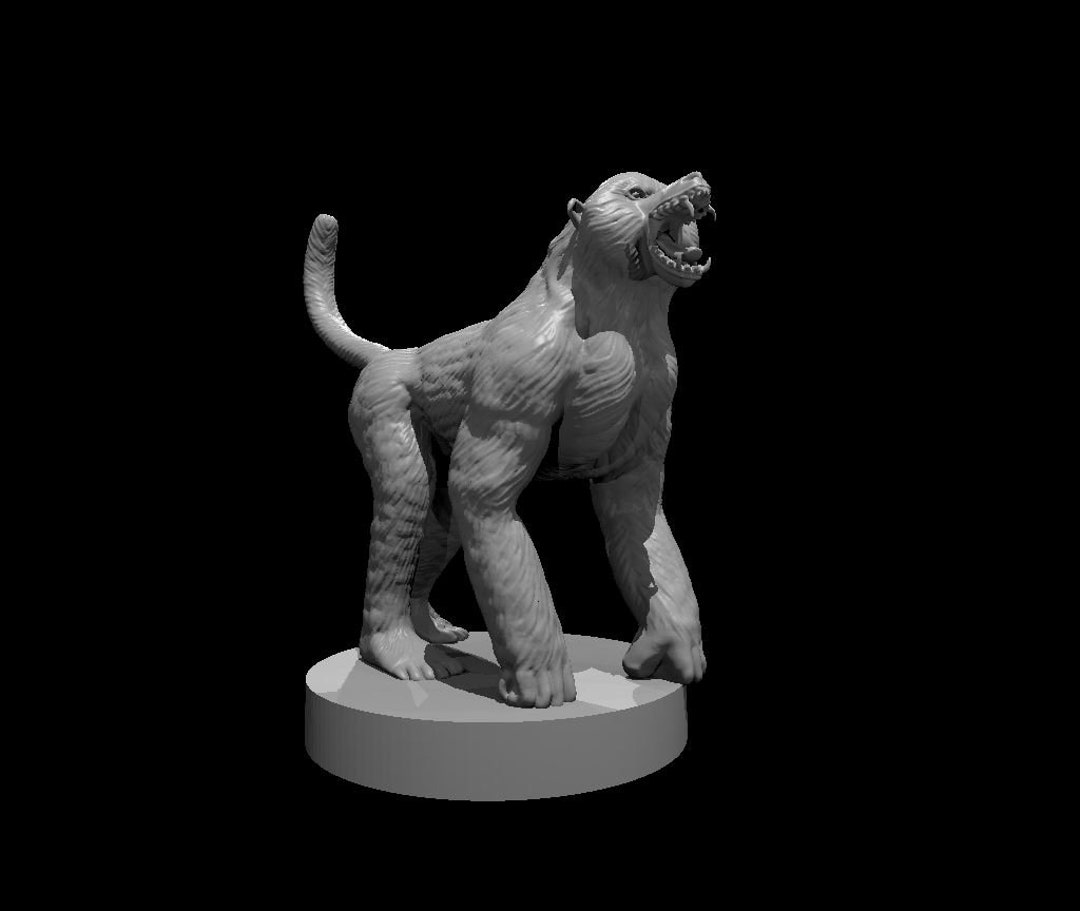 Baboon Mini - DND - Pathfinder - Dungeons & Dragons - RPG - Tabletop ...
