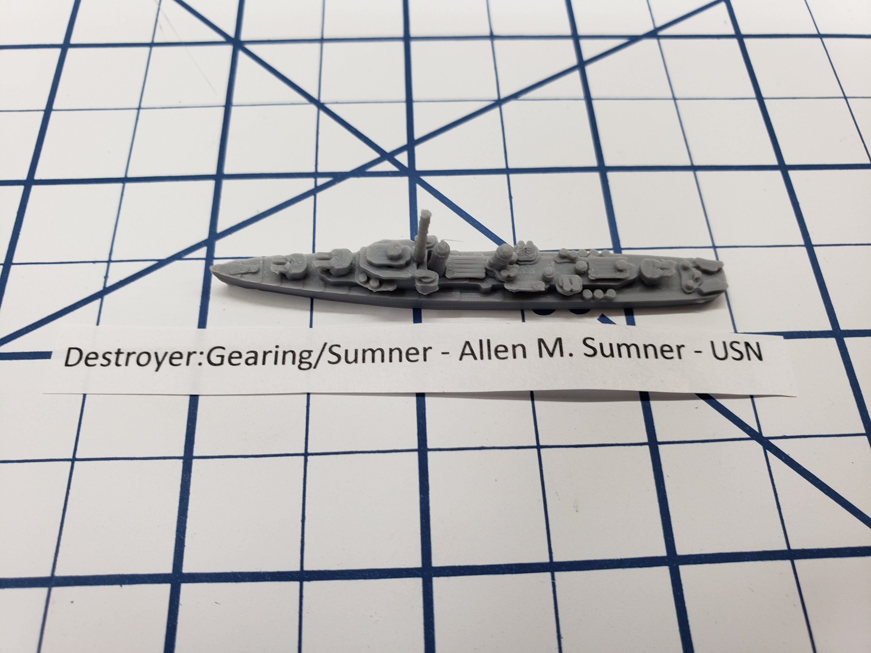 Destroyer USS Allen M. Sumner USN Wargaming Axis and - Etsy