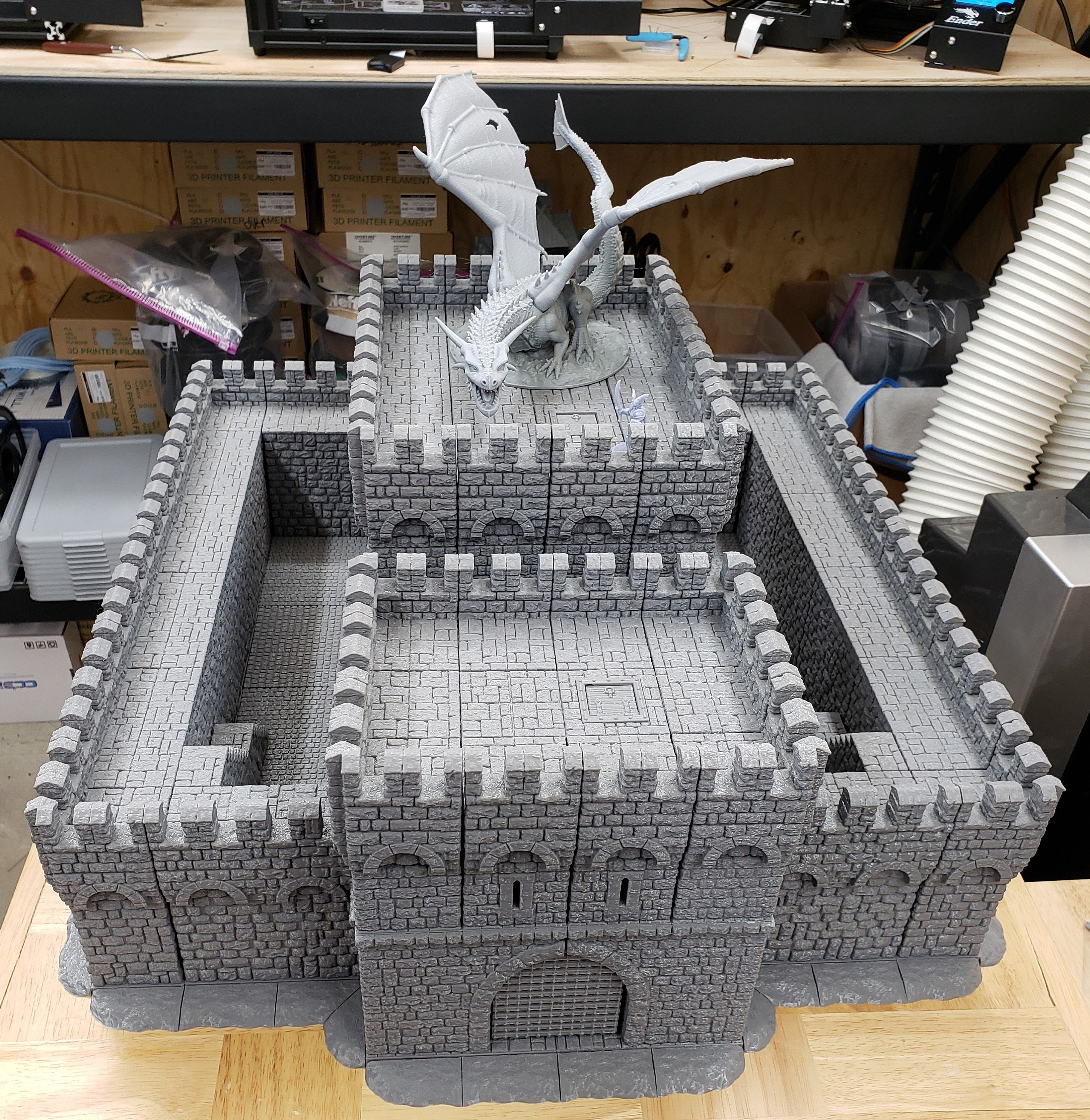 Massive Castle Fortress - Dragonlock - DND - Pathfinder - RPG - Dungeon ...