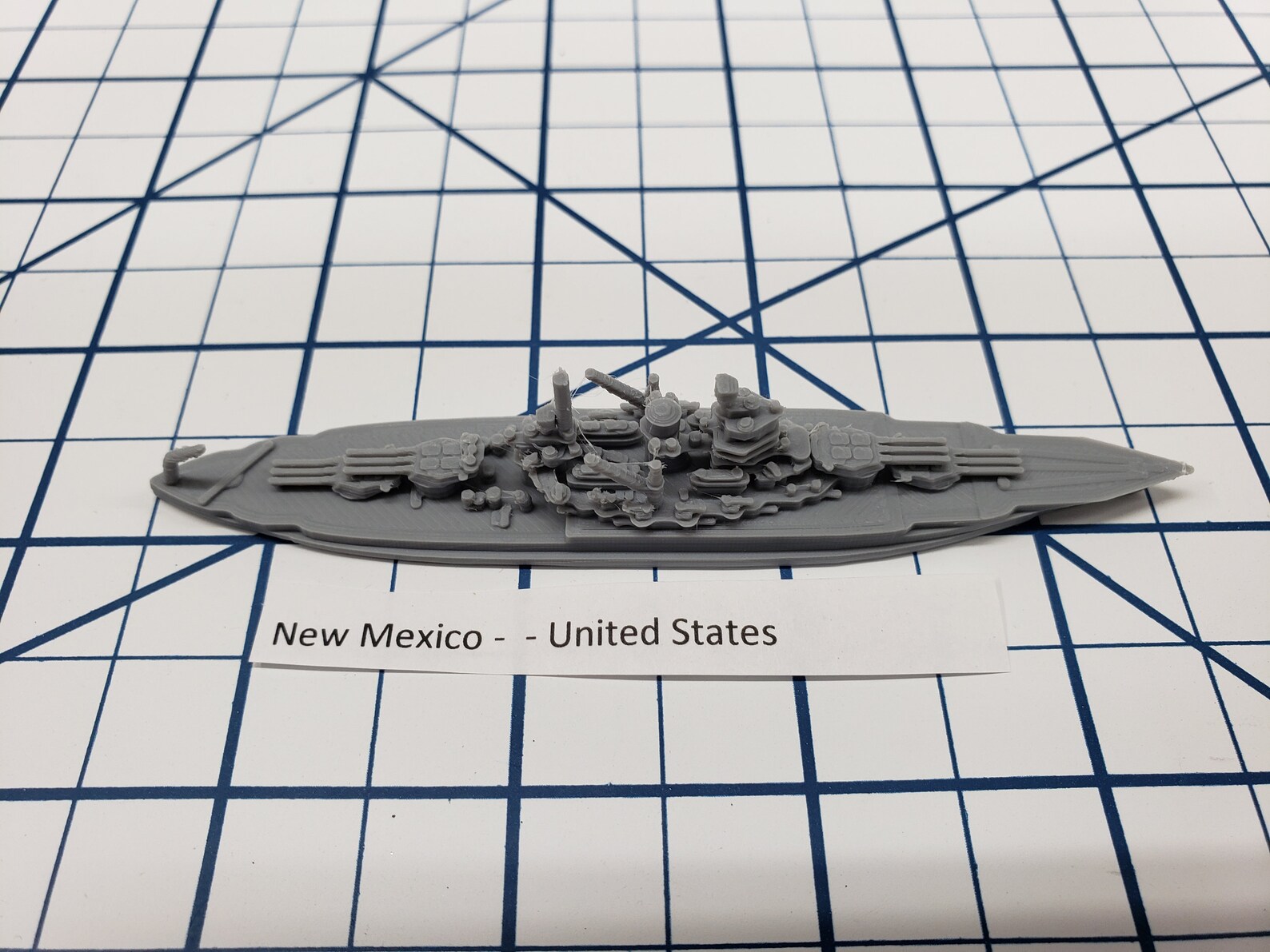Battleship New Mexico 1944 Variant US Navy Wargaming - Etsy