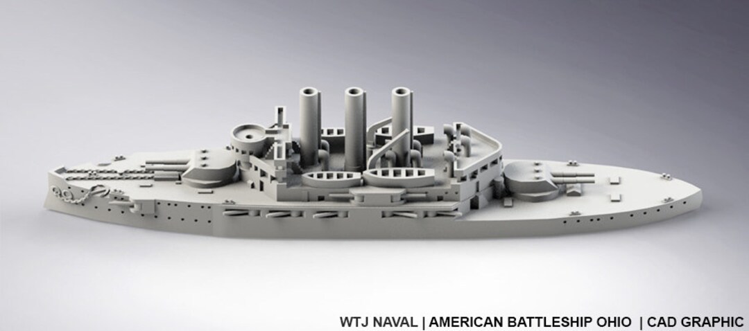 Ohio - US Navy - Pre Dreadnought Era - Wargaming - Naval Miniature ...