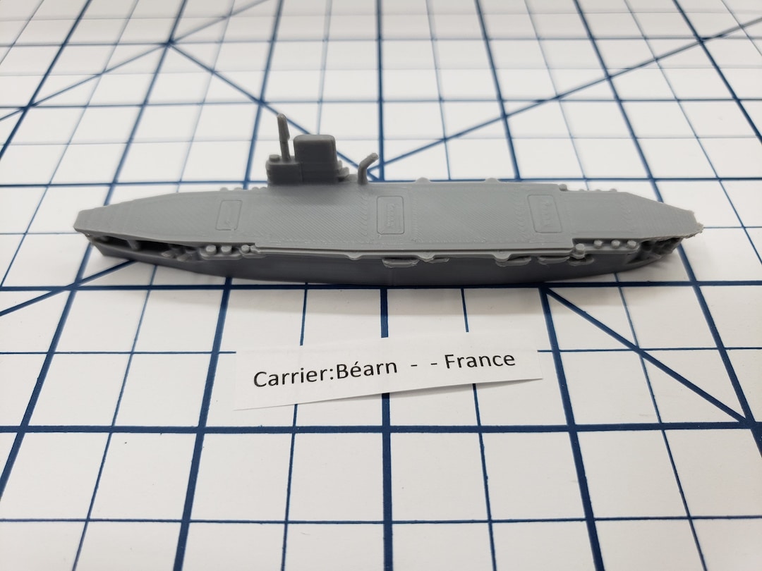 Carrier - Bearn - French Navy - Wargaming - Naval Miniature - Tabletop ...