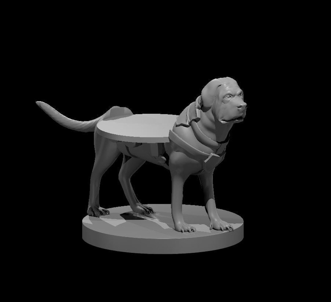 Mastiff Mount W/mini Mount DND Pathfinder Dungeons & Dragons RPG ...
