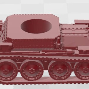 PZ38T W/ Turret for Type - 1:100 Scale - Germany - Tanks - Armored ...