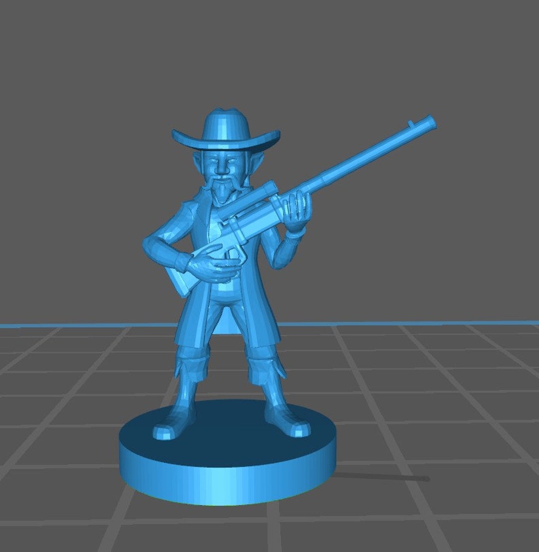 Gnome Gunslinger Mini - DND - Pathfinder - Dungeons & Dragons - RPG ...