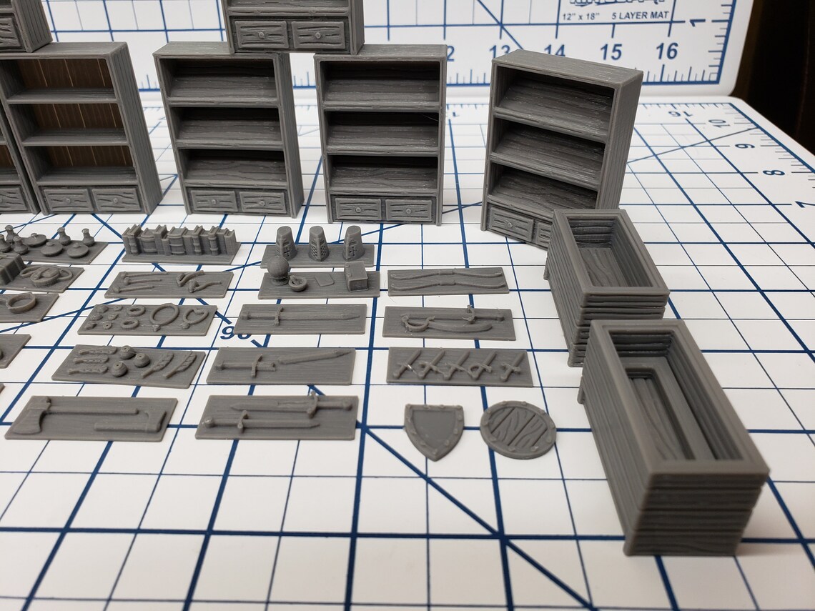 Large General Goods Store Set - Hero's Hoard - EC3D - RPG - Tabletop ...