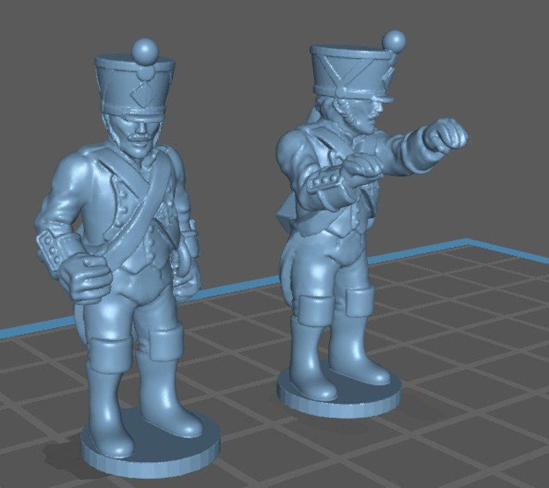 Napoleonic French Train Dismounted Conductors - 2 Minis - Great for ...