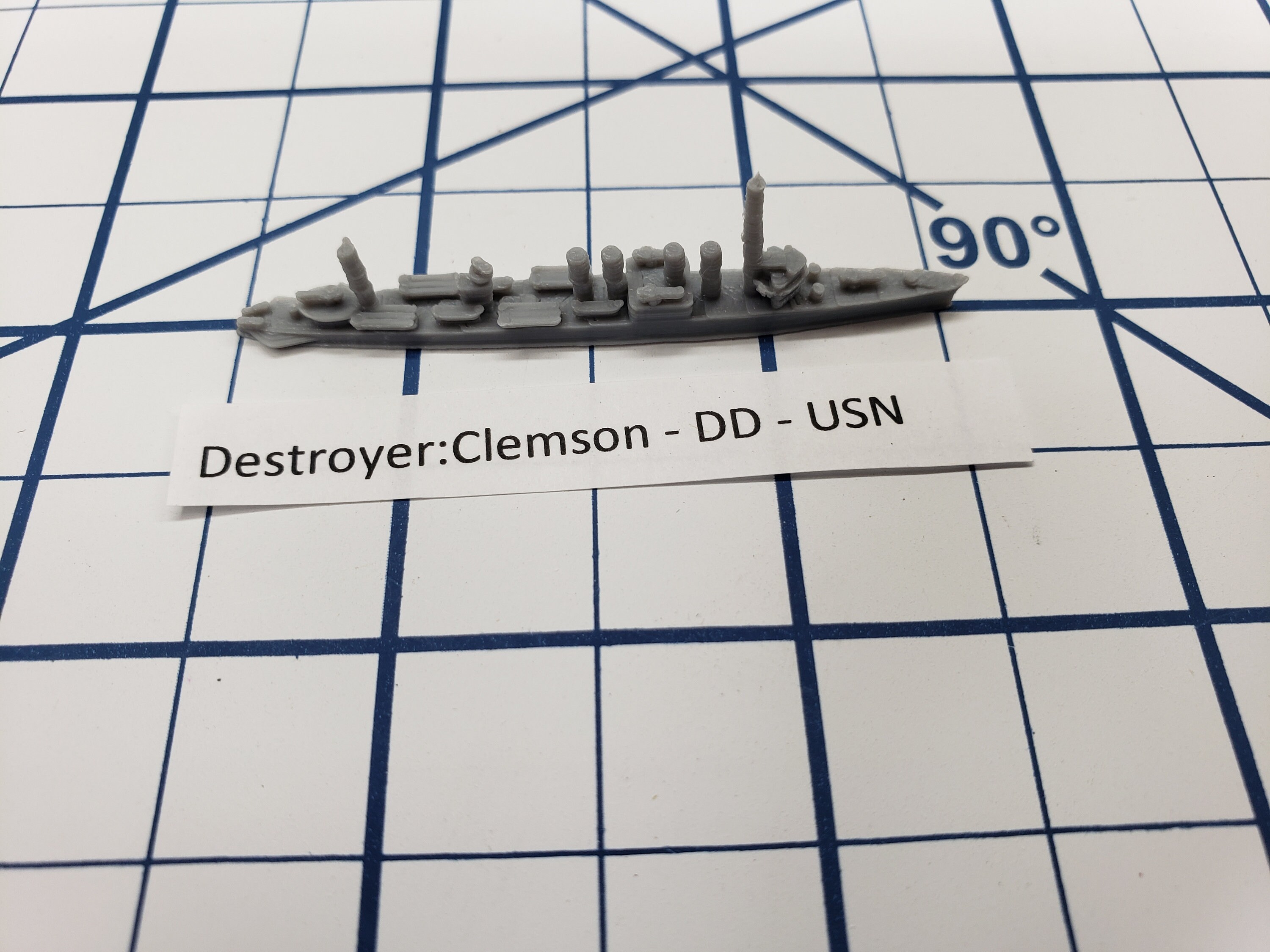 Destroyer Clemson Class USN Wargaming Axis and Allies - Etsy