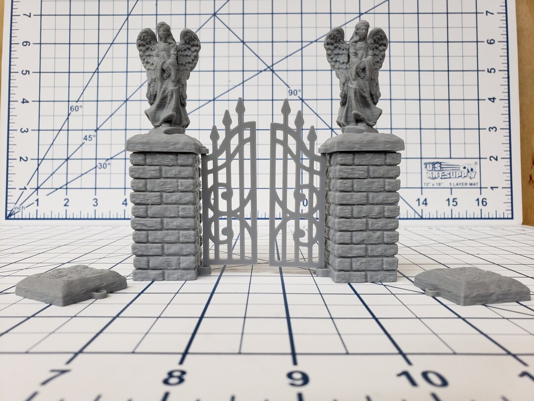 Cemetery Gate and Walls - Dragonlock - DND - Pathfinder - RPG - Dungeon ...