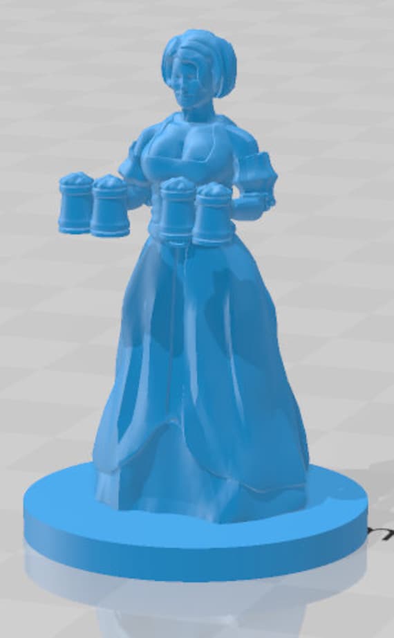 Barmaid Mini DND Pathfinder Dungeons & Dragons RPG - Etsy
