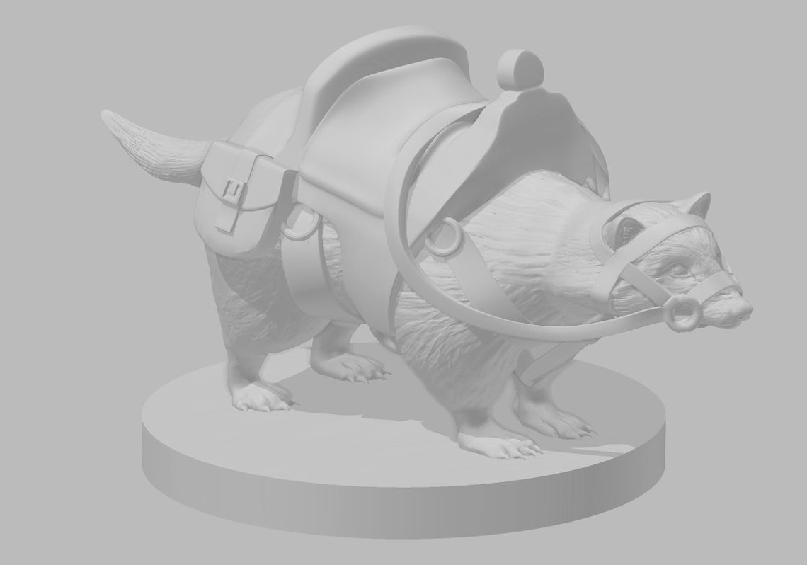 Giant Badger Mount - DND - Pathfinder - Dungeons & Dragons - RPG ...