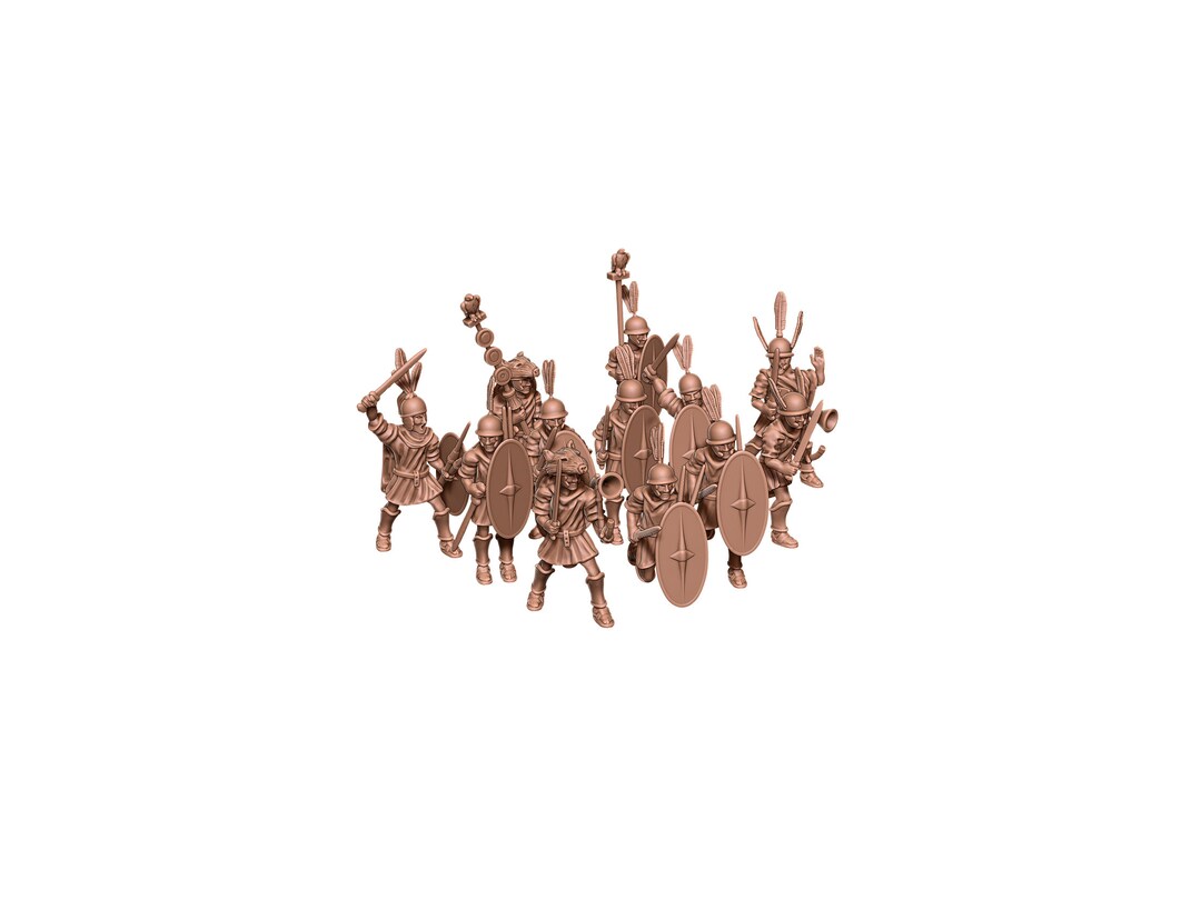 Roman Hastati - 16 Minis - Ancient Army - Great for Table Top War Games ...