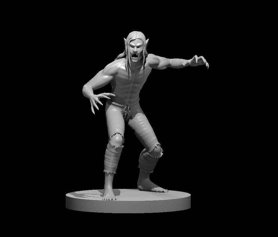Vampire Spawn Male Mini - DND - Pathfinder - Dungeons & Dragons - RPG ...