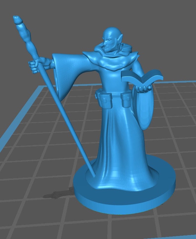 Elf Wizard Mini - DND - Pathfinder - Dungeons & Dragons - RPG ...