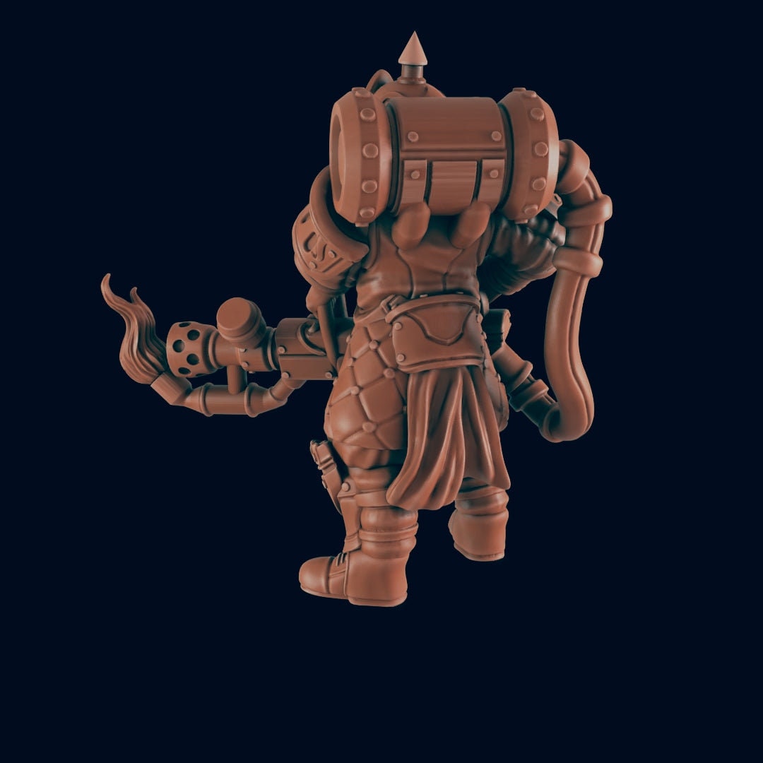 Flame Knight - Bolts and Brimstone - Minis - EC3D - Steampunk - Scifi ...