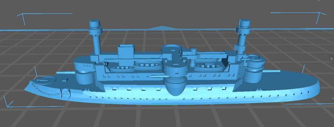 Hoche - French Navy - Pre Dreadnought Era - Wargaming - Naval Miniature ...