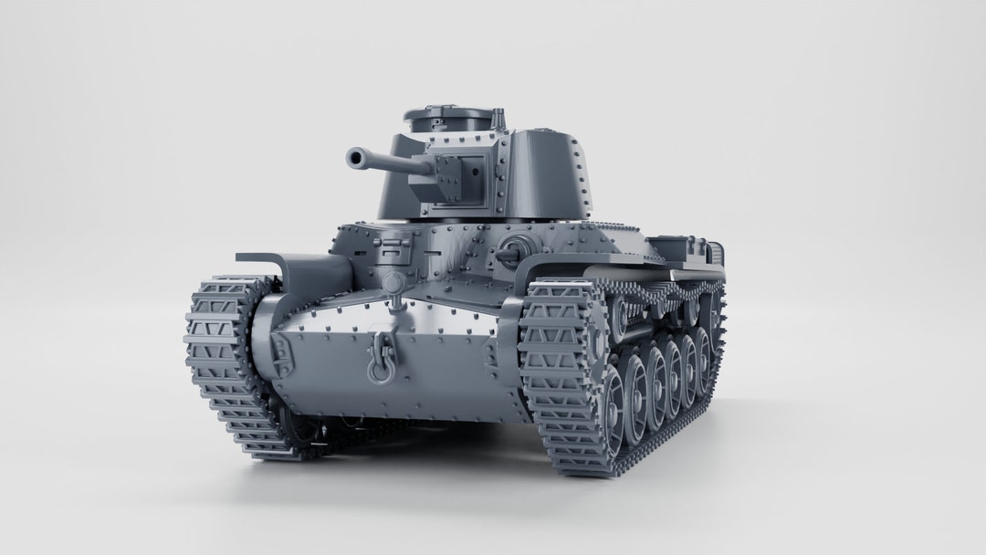Type 97 Chi-ha Kai + Shinhoto Chi-ha 120mm Tanks - Japanese Army - 28mm ...