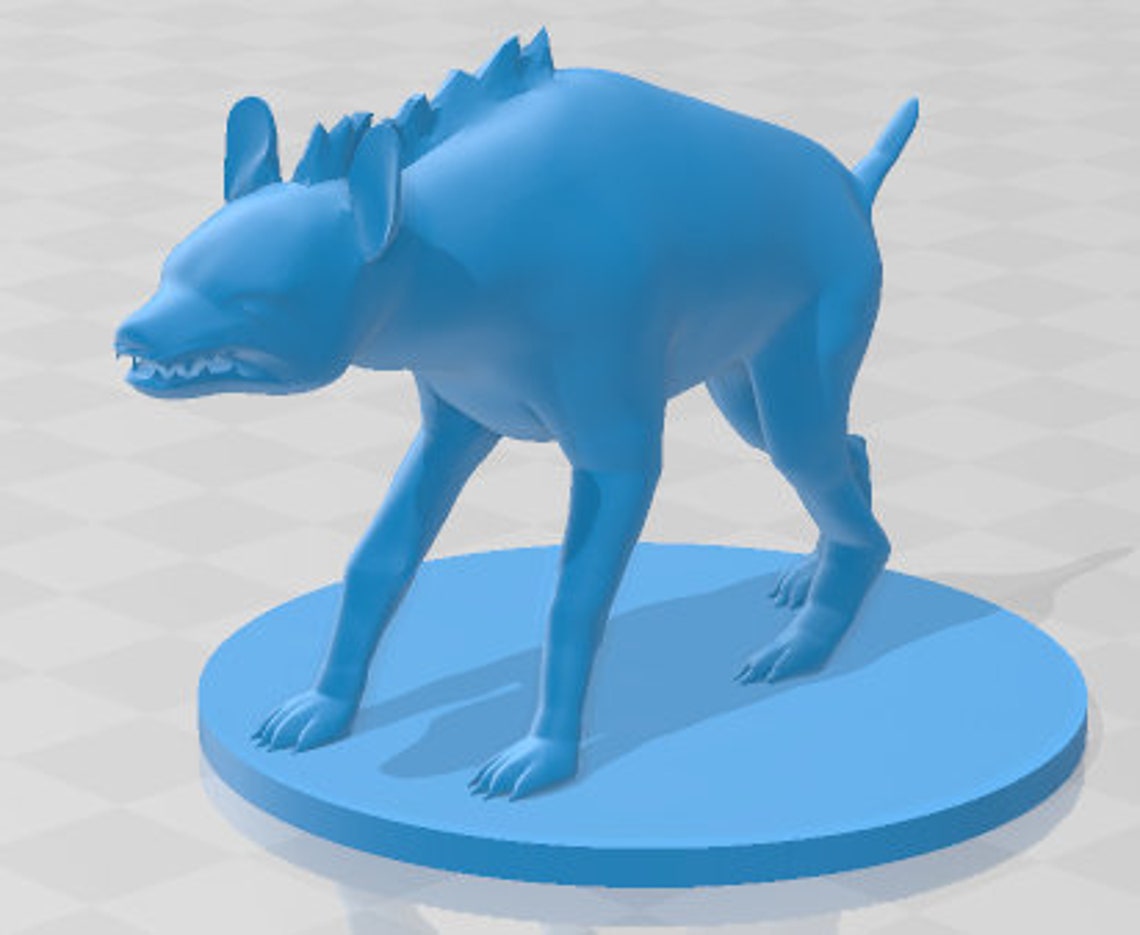 Giant Hyena Mini - DND - Pathfinder - Dungeons & Dragons - RPG ...