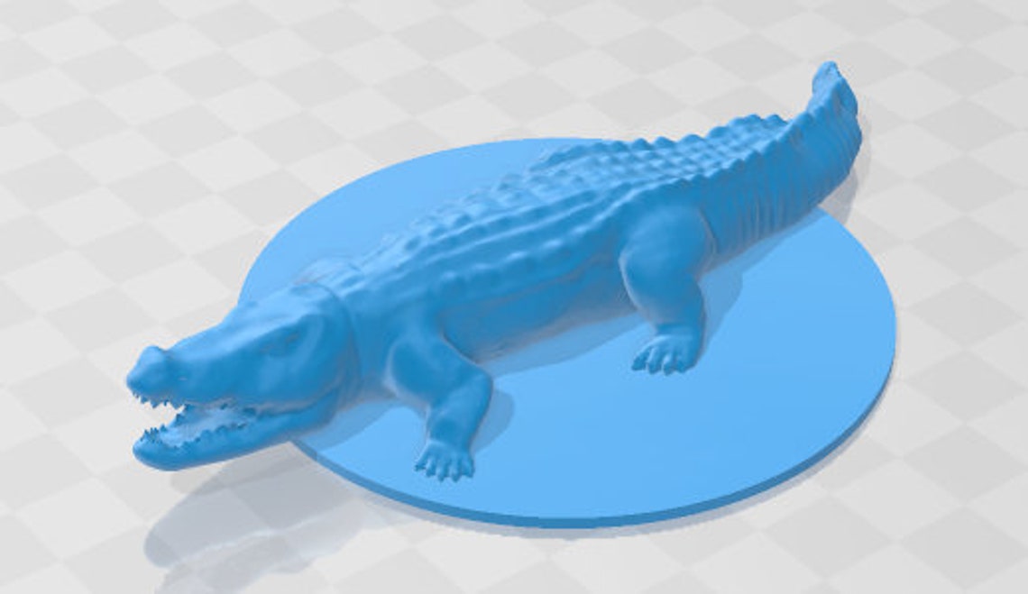 Giant Crocodile Mini - DND - Pathfinder - Dungeons & Dragons - RPG ...