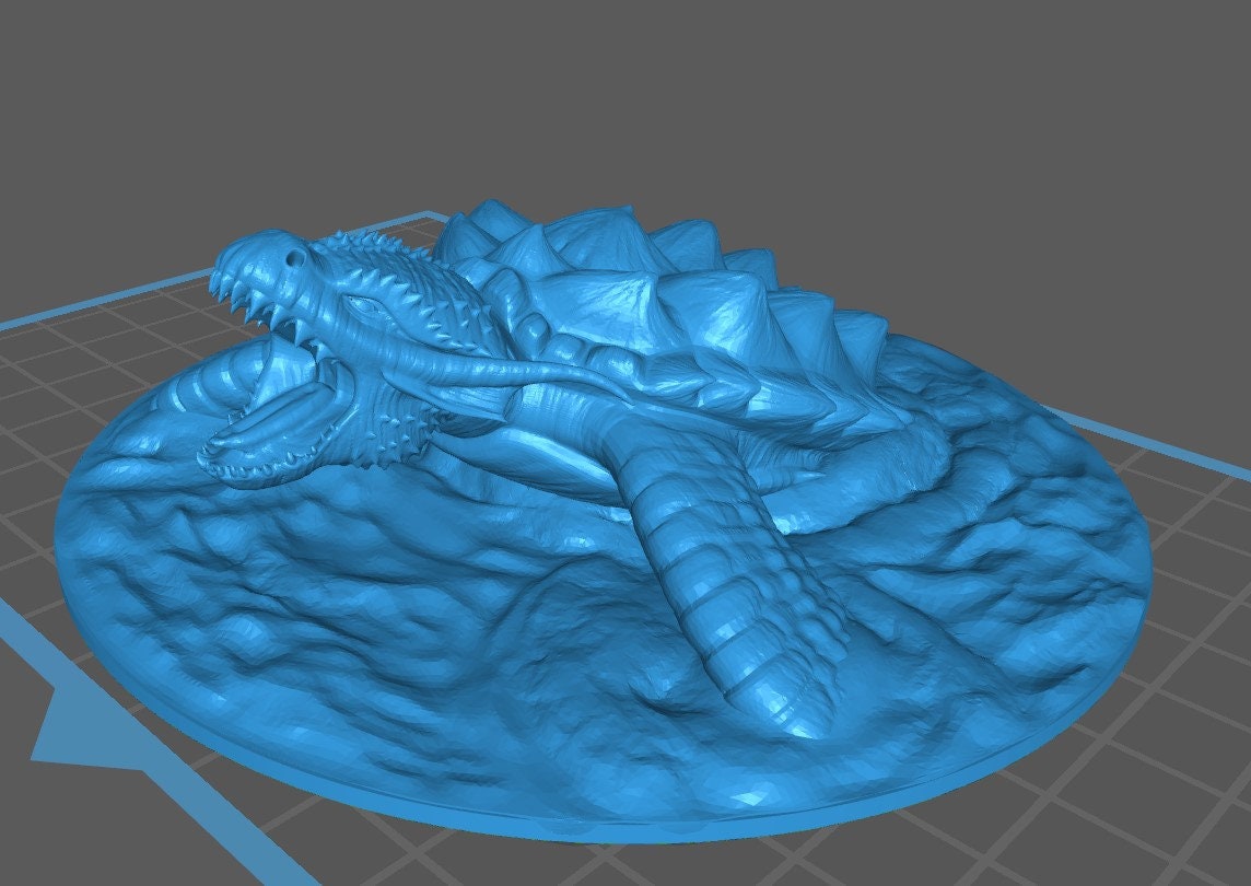 Dragon Turtle Mini - DND - Pathfinder - Dungeons & Dragons - RPG ...