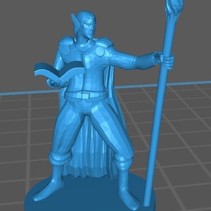 Elf Wizard Mini - DND - Pathfinder - Dungeons & Dragons - RPG ...
