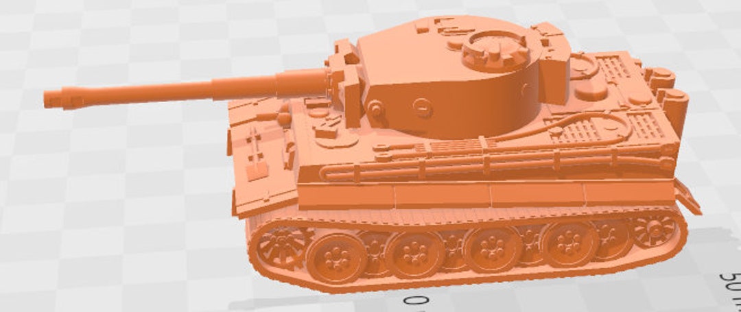 Tiger I W/turret - 1:100 Scale - Germany - Tanks - Armored Vehicle ...