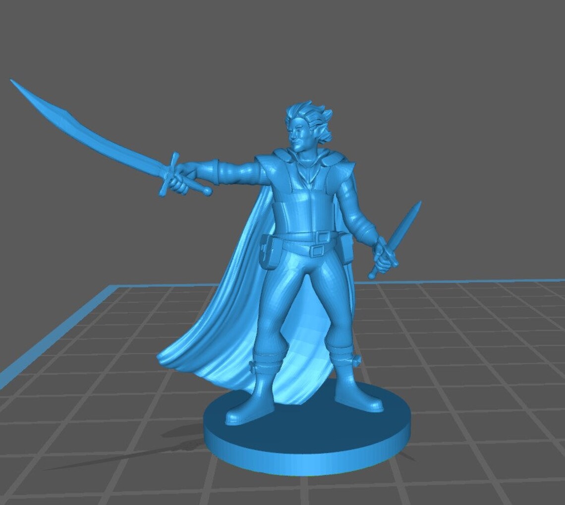 Elf Rogue Mini DND Pathfinder Dungeons & Dragons RPG - Etsy