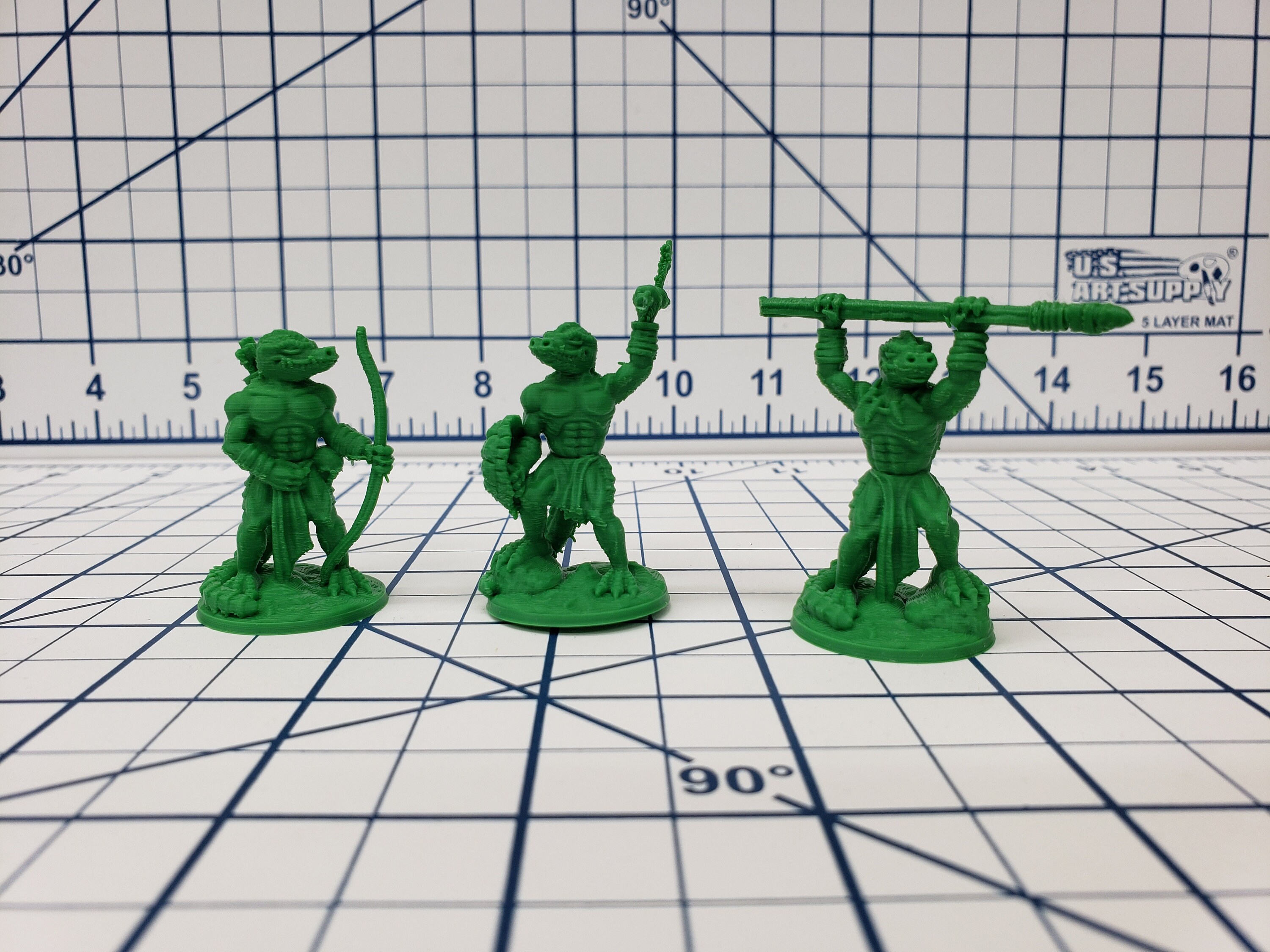 Lizardfolk Miniatures DND Pathfinder RPG Dungeon & | Etsy