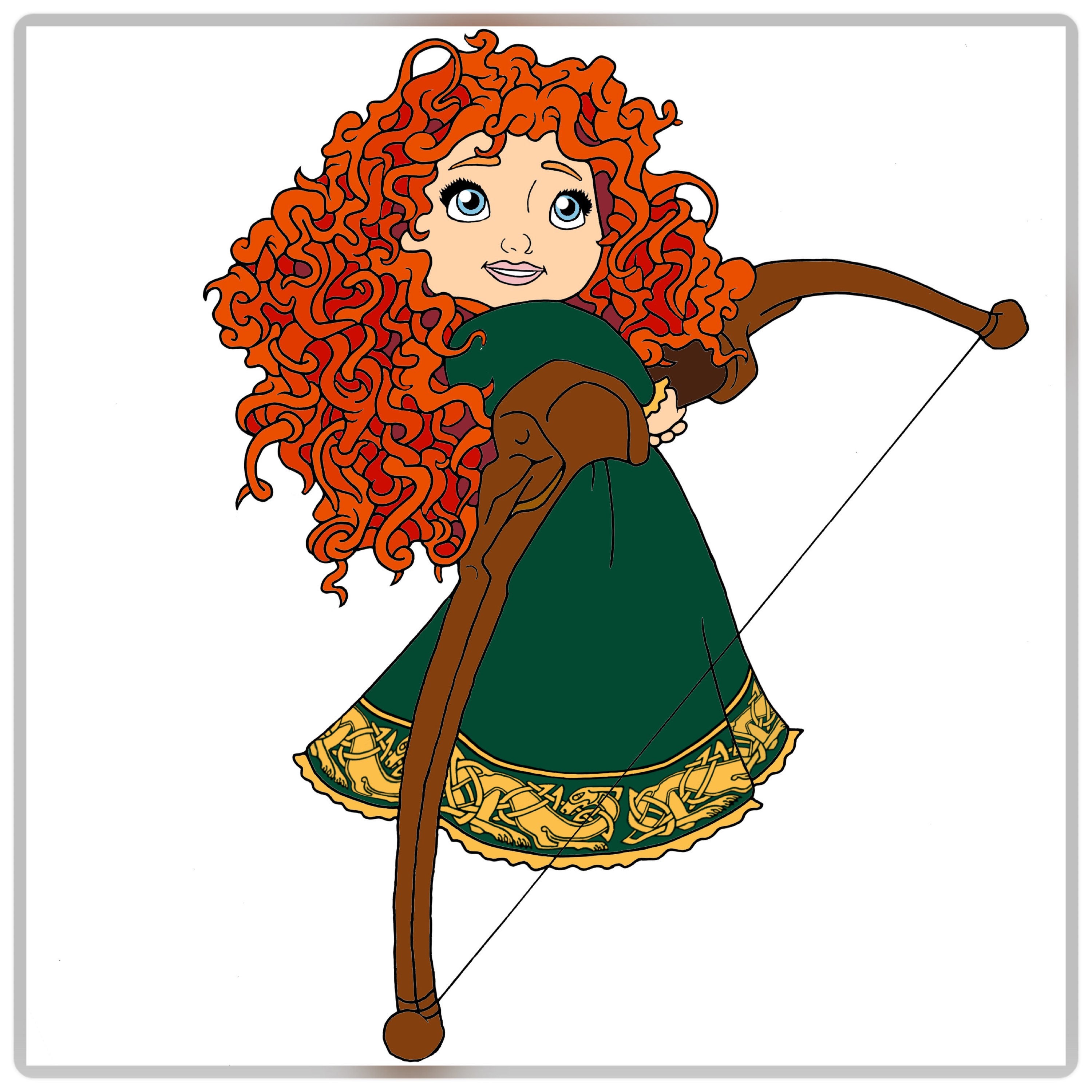 Disney fantasy pin Toddler Merida | Etsy