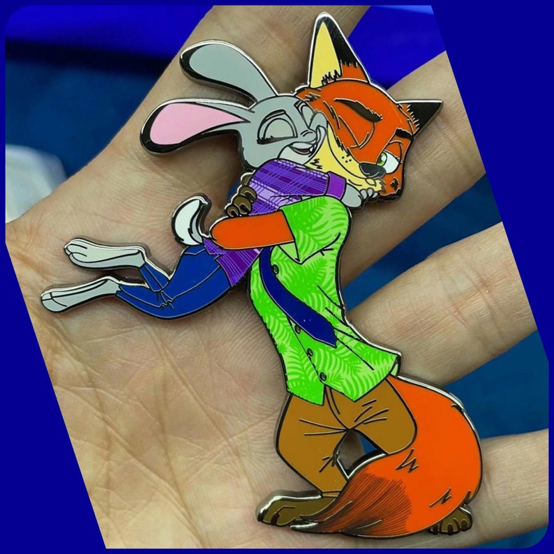 Jumbo Judy Hopps & Nick Wilde Disney Fantasy Pin - Etsy