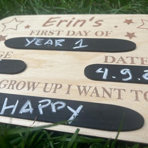 First Day of School Sign - Reusable Memory Photo Board | Back to School ...