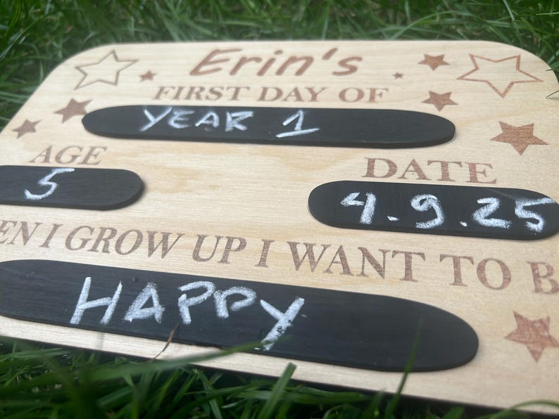 First Day of School Sign - Reusable Memory Photo Board | Back to School ...