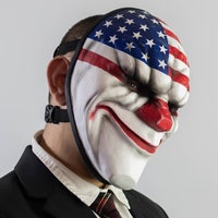 Dallas Mask From Payday2 Replica, Clown Mask, for Gamer and Cosplay ...