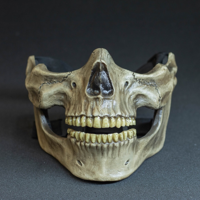 Half Skull Mask - Etsy