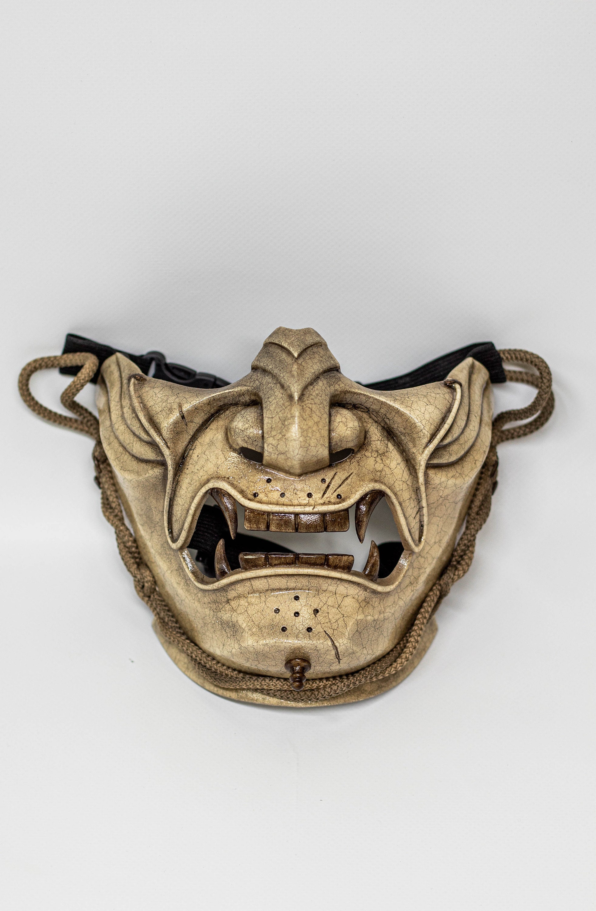 Ghost of Tsushima Mask Crackle Shape. Demon Menpo Mask - Etsy