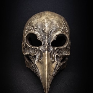 Plague Doctor Mask Bird Skull Bone Shape With a Movable Jaw - Etsy