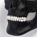 Skull Mask Full Face With Movable Jaw Black Finish - Etsy