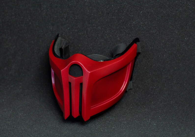 Scorpion Mask MK11 Crimson Scorpion Mortal Kombat 4 for Cosplay - Etsy