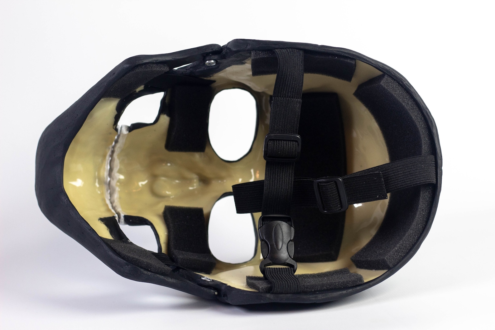 Skull Mask Full Face With Movable Jaw Black Finish - Etsy