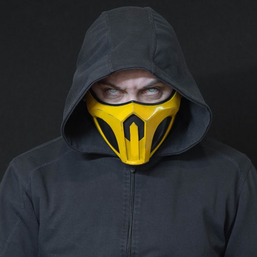 Scorpion Mask Red Harumi's Protector MK11 Mortal Kombat - Etsy