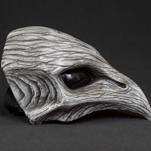 Plague Bird Mask Halfmask White Bone Shape - Etsy