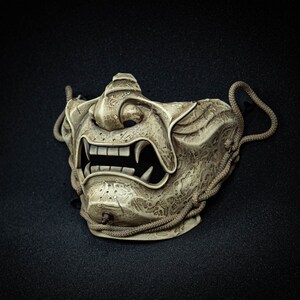Ghost of Tsushima Mask Bone Shape. Demon Menpo Mask - Etsy