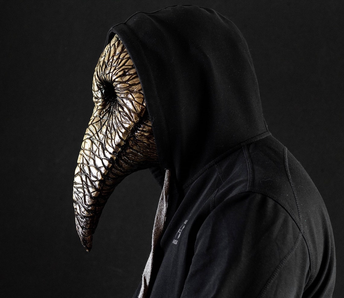 Plague Doctor Mask Bone Shape for Halloween | Etsy Australia