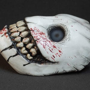 Smile Mask With Blood Splatters for Helloween or Cosplay Also Great ...
