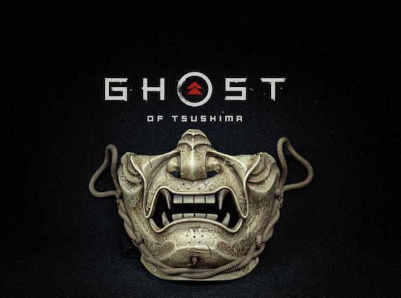 Ghost of Tsushima Mask Bone Shape. Demon Menpo Mask | Etsy