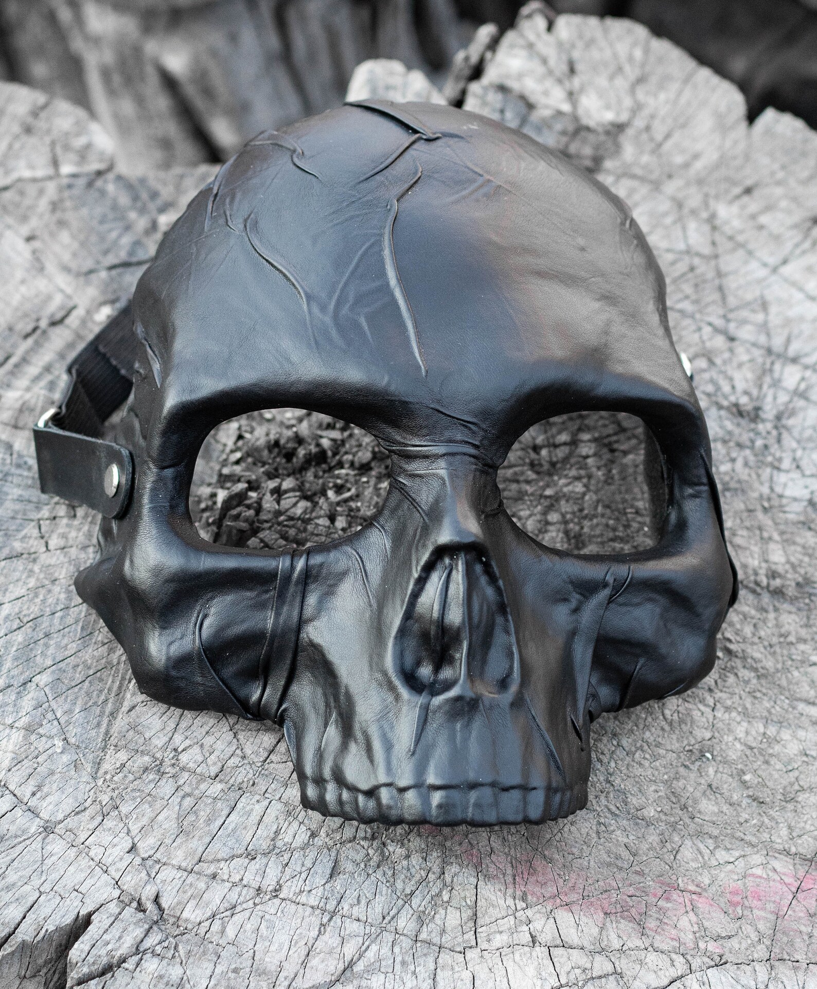 Skull Mask in Leatherette - Etsy