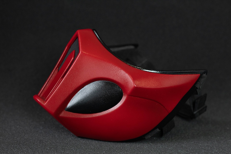 Scorpion Mask Red Harumi's Protector MK11 Mortal Kombat - Etsy