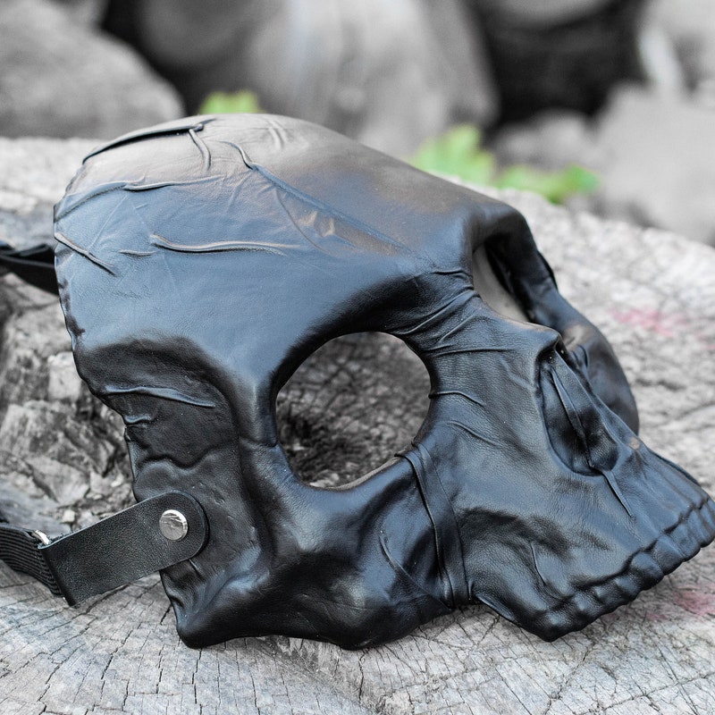 Leather Skull Mask - Etsy