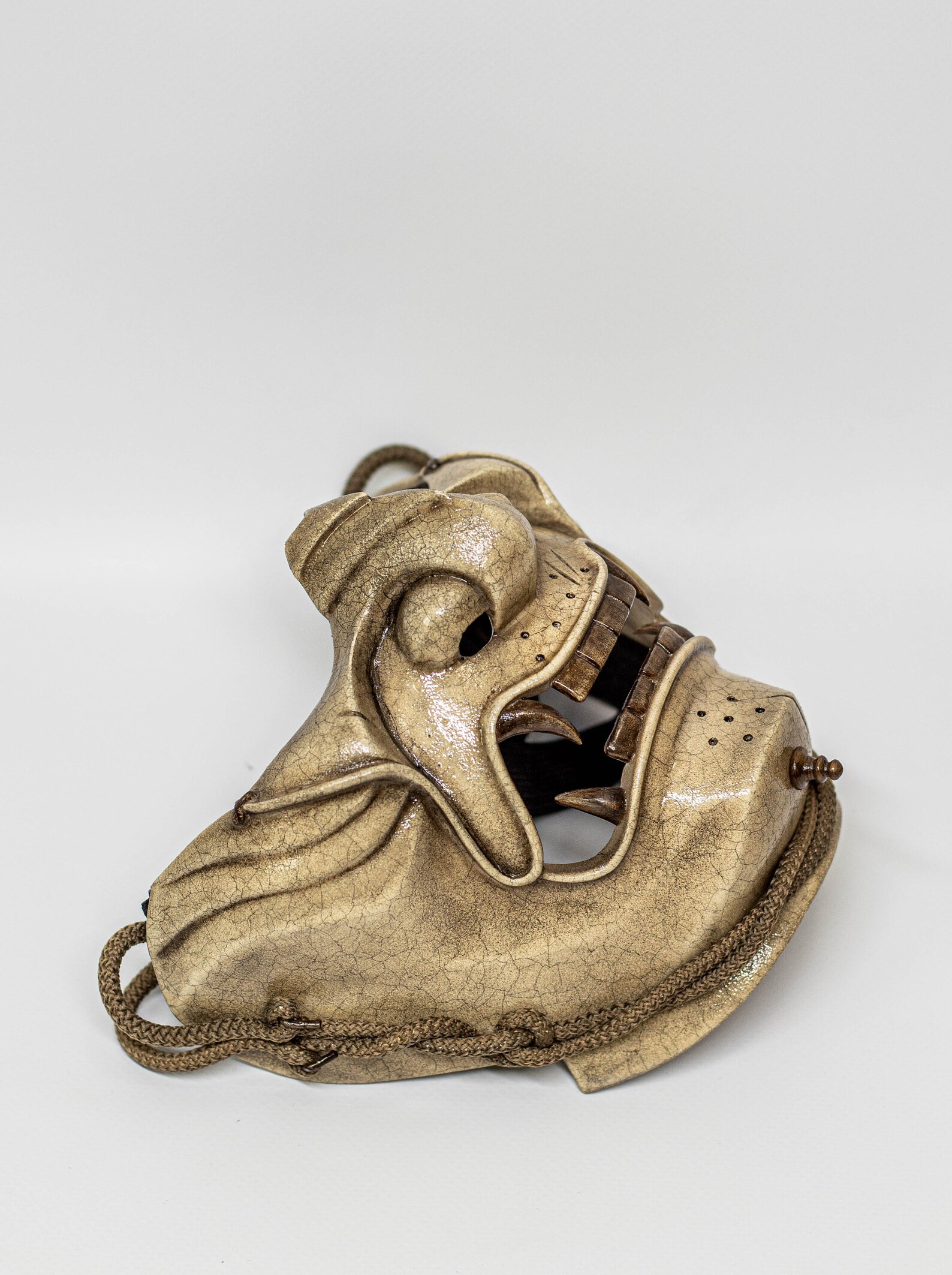 Ghost of Tsushima Mask Crackle Shape. Demon Menpo Mask - Etsy